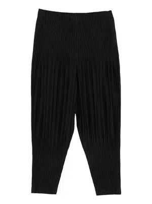 Issey Miyake Homme Plissé Pleated Trousers - Black