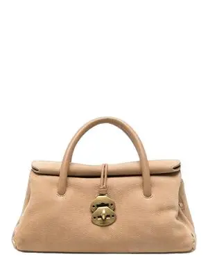 ZANELLATO Zanellato Dotta Jones Leather Handbag Beige