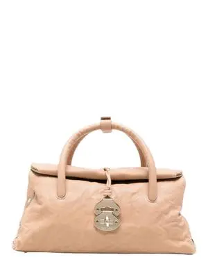 ZANELLATO Zanellato Dotta Officina Small Leather Handbag Beige