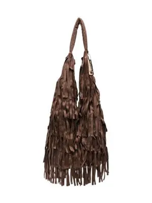 LA MILANESA Aretha Large Shoulder Bag - Brown
