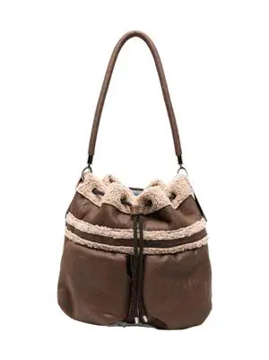LA MILANESA Lucille Bucket Bag - Brown
