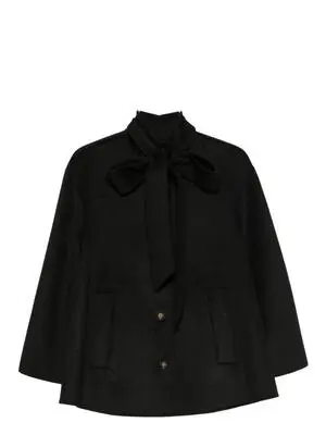 Zimmermann Zimmermann Valiant Wool Blend Coat Black