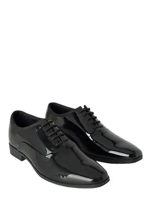 Calvin Klein Oxford Dress Shoe With Glossed Finish - Black