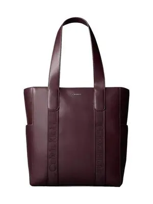 Calvin Klein Webbing Strap Tote Bag - Fudge