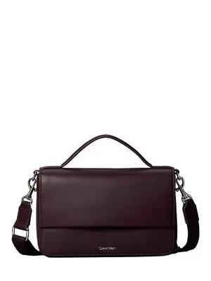 Calvin Klein Calvin Klein Signature Logo Strap Flap Phone Crossbody Fudge