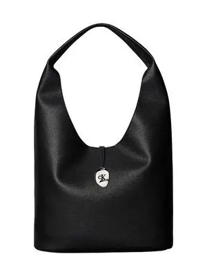 Calvin Klein Lock Large Shoulder Bag - Black