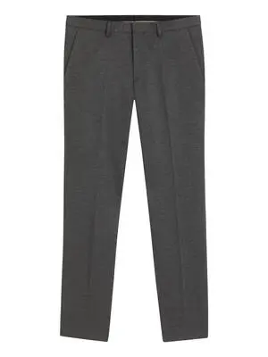 Hugo Melange Stretch Wool Extra-slim Fit Dress Pants - Grey