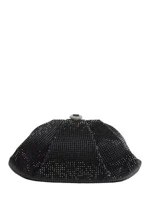 Judith Leiber Crystal Gemma Clutch Bag - Black