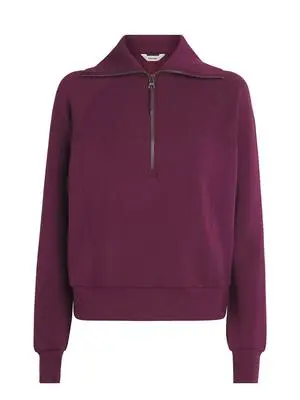 Spanx Spanx AirEssentials Half-Zip Sweater Purple