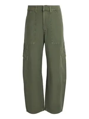 Citizens Of Humanity Cotton Marcelle Utility Trousers - Green