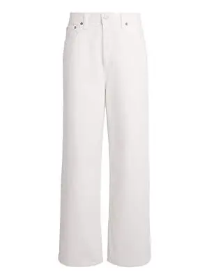 AGOLDE The Low-slung Baggy Jeans - White