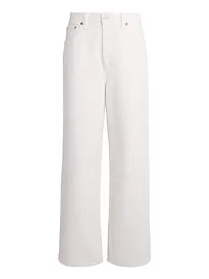 AGOLDE The Low-slung Baggy Jeans - White