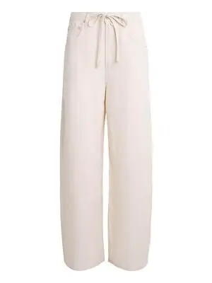 Citizens Of Humanity Citizens Of Humanity Brynn Wide Leg Drawstring Trousers Ivory