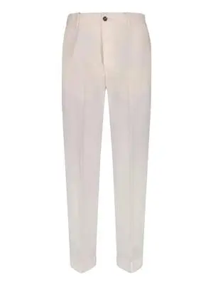 DELL'OGLIO Louis Button-flap Pocket Trousers - Neutrals