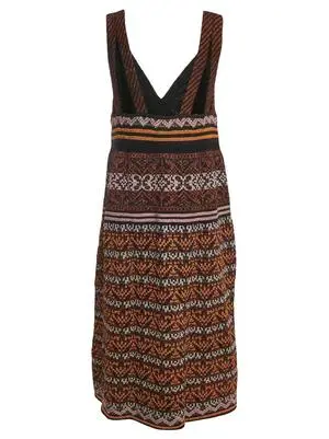 MISSONI Missoni Geometric Lurex Knit Midi Dress