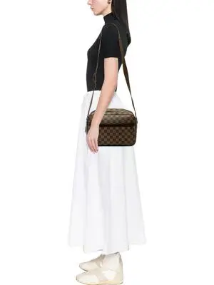 LOUIS VUITTON Damier Ebene Reporter Pm Crossbody Bag - Brown