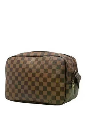 LOUIS VUITTON Damier Ebene Reporter Pm Crossbody Bag - Brown