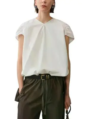 LESS LESS Sleeveless Blouse White