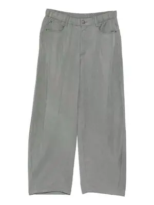 CROQUIS Curved-leg Trousers - Grey
