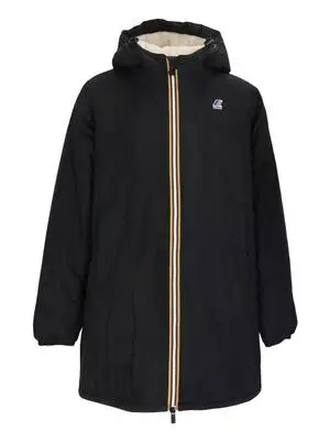 K-WAY Jacinthe Orsetto Hooded Coat - Black