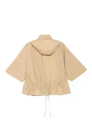 LESS Raglan Sleeve Hooded Jacket - Neutrals