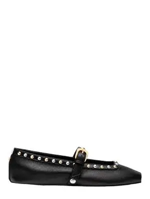 STUART WEITZMAN Perry Studded Ballet Flats - Black