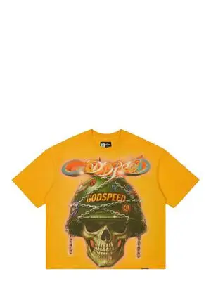 GODSPEED Badges Of Honor Graphic-print T-shirt - Yellow