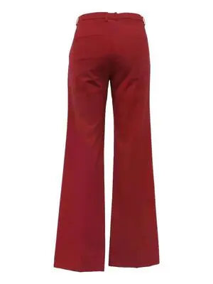 Theory Demitria 2 Classic Straight-leg Trousers - Red