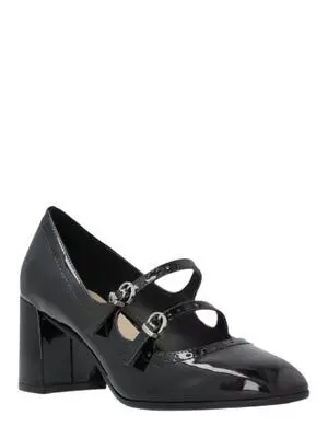 Pinko Patent Leather Brogue Detail Pumps - Black