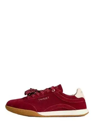 TWINSET TWINSET Suede Trainers With Tassel Detail