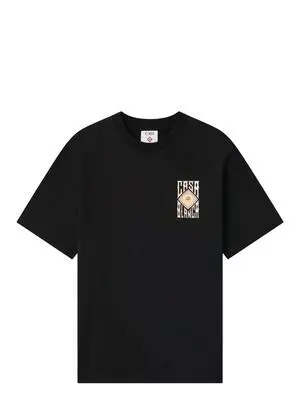 Casablanca Hermons Mirage-print T-shirt - Black