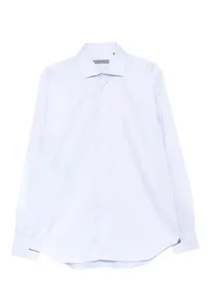 Corneliani Spread-collar Button-up Shirt - Blue