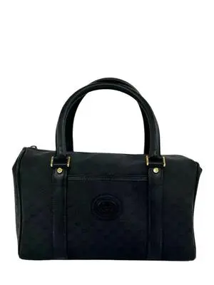 Gucci 20th Century Microssima Coated Canvas Handbag - Black