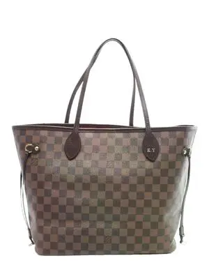 LOUIS VUITTON 2016 Damier Ebene Neverfull Mm Tote Bag - Brown