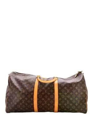 LOUIS VUITTON Keepall Bag Monogram Canvas 60 Travel Bag - Brown