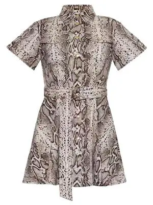 CARA CARA Cara Cara Walter Snake-Print Mini Dress