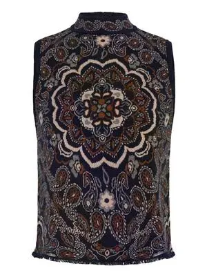 Cara Cara Julissa Bandana-jacquard Top - Blue