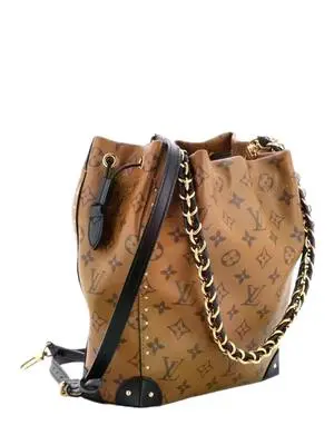 LOUIS VUITTON Noe Trunk Bag Pm Bucket Bag Reverse Monogram Canvas - Brown