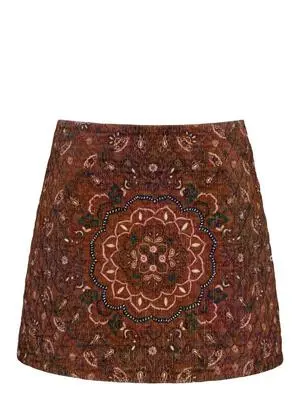 CARA CARA Cara Cara Bandana Print Mini Skirt