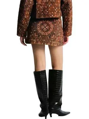 CARA CARA Cara Cara Bandana Print Mini Skirt
