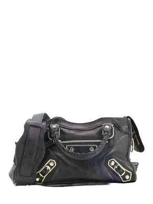 Balenciaga Classic Metallic Edge Leather Mini Satchel - Black