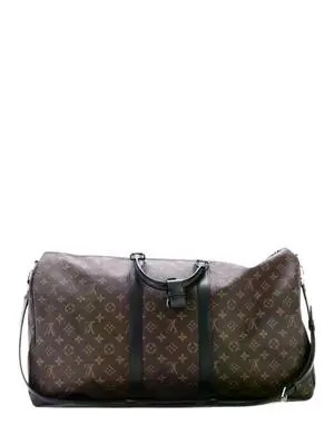 LOUIS VUITTON Keepall Bandouliere 55 Travel Bag - Brown