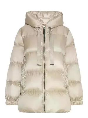Max Mara Max Mara Quilted Hooded Puffer Jacket Neutrals