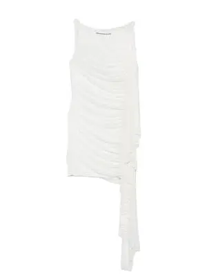 Alexander Wang Ruched Draped-detail Mini Dress - White