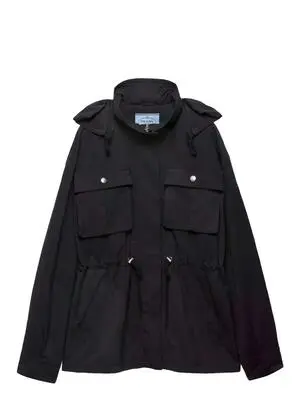 Prada Technical Fabric Parka - Black