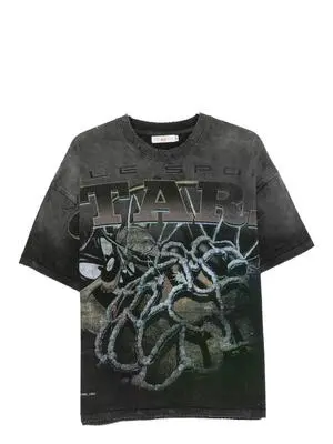 VALE FOREVER Graphic-print Distressed T-shirt - Black