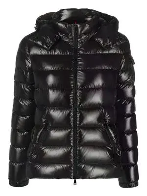 Moncler Bady Short Down Jacket With Detachable Hood - Black