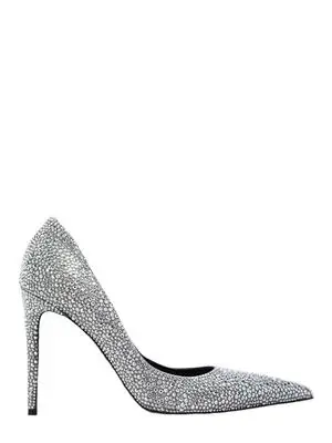 Alexander McQueen Embellished Skull Pumps - Silver
