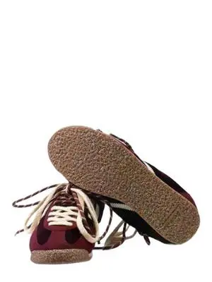 PURAAI Velvet Panelled Sneakers - Red