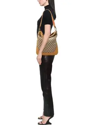 Gucci Gg Canvas Bamboo Web Satchel - Neutrals